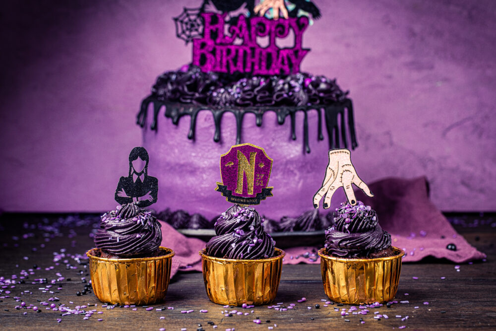 Wednesday CupCakes - einfaches Rezept für besondere Muffins